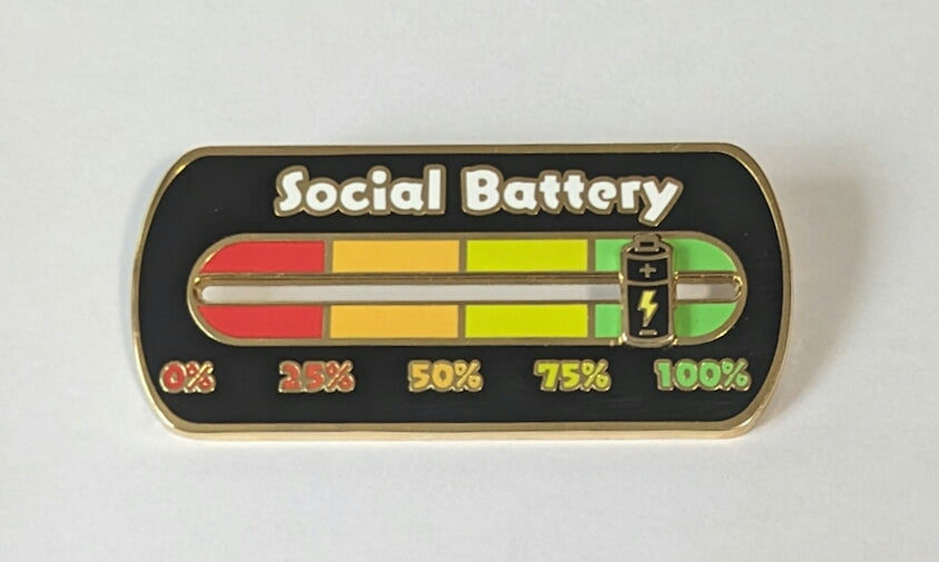 Sliding Social Battery Pin – Bibipins